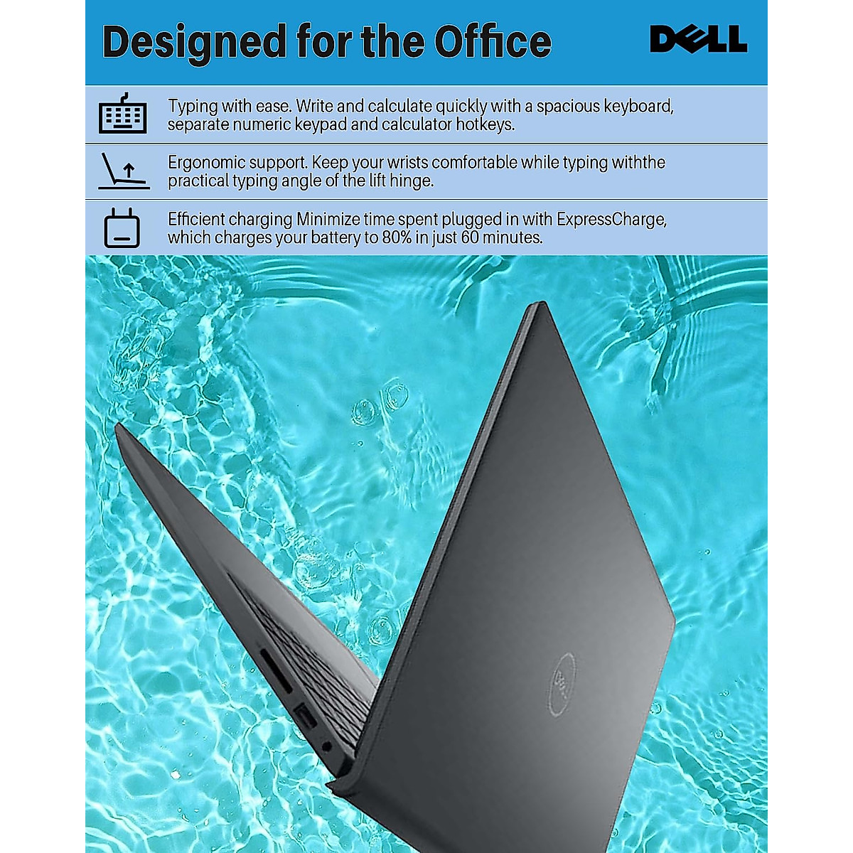 Dell Inspiron 15 2023 Newest Touchscreen Laptop for Business, 15.6" 1080p Anti-Glare,13th Gen Intel Core i7-1355U(Up to 5GHz, 10 Cores), 32GB RAM, 1TB SSD, Wi-Fi 6, Win 11 Home, Bundle with JAWFOAL