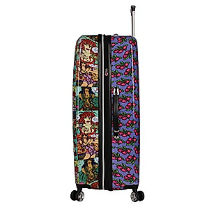 Betsey Johnson Designer Luggage Collection - Expandable 3 Piece Hardside Lightweight Spinner Suitcase Set - Travel Set includes 20-Inch Carry On, 26 inch and 30-Inch Checked Suitcase (Girls Print)