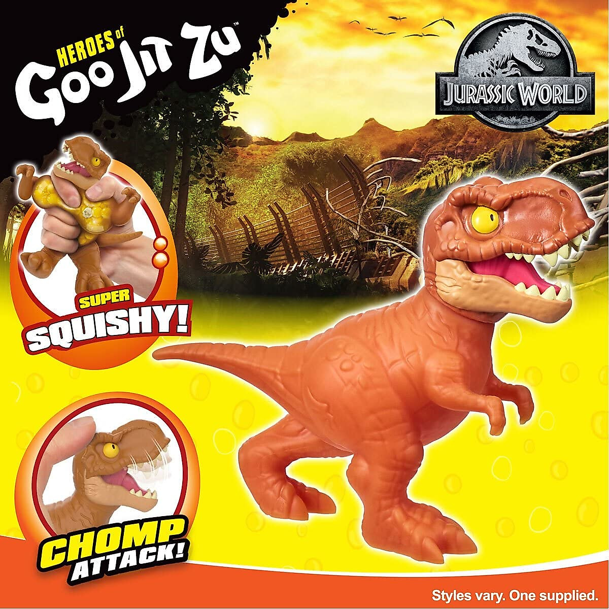 Heroes of Goo Jit Zu - Licensed Jurassic World - Chomp Attack - Stretch T. Rex