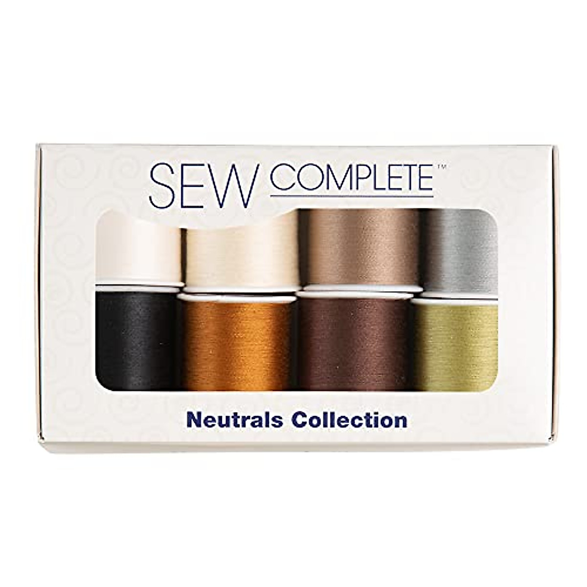 Superior Threads Sew Complete Polyester Sewing Quilting Thread 300 Yard Spool 8-Pack (Neutral)