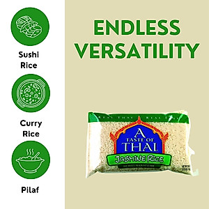 A Taste of Thai Jasmine Rice, 35-Ounce Bags (Pack of 12)