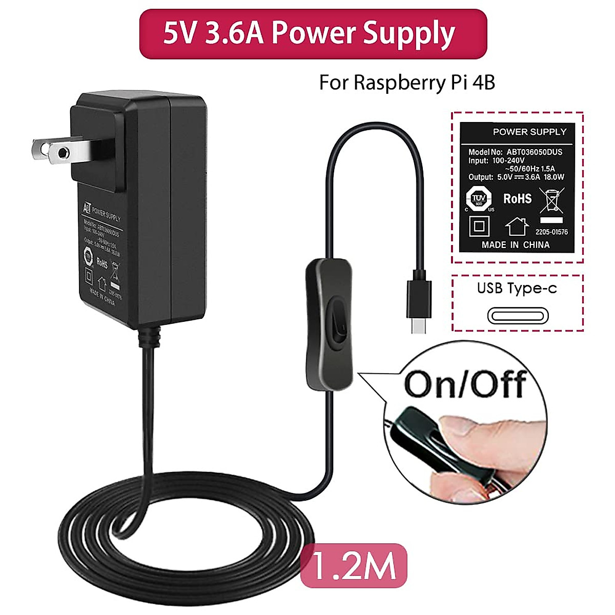 GeeekPi Starter Kit for Raspberry Pi 4 8GB - 128GB Edition, Case with PWM Fan, 18W 5V 3.6A Power Supply with ON/Off Switch, HDMI Cables (8GB RAM)