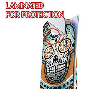 ITS A Skin Skins Compatible with Sony Playstation 5 Console Disc Edition - Protective Decal Overlay Stickers wrap Cover - Sugar Skull Day of The Dead
