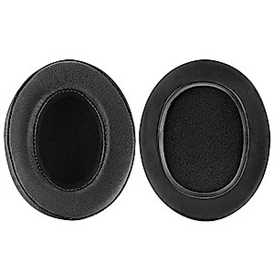 Geekria QuickFit Replacement Ear Pads for Sony Bose Turtle Beach Skullcandy HyperX and Other Large or Mid-Sized Over-Ear Headphones Ear Cushions, Ear Cups Cover Repair Parts (Black)