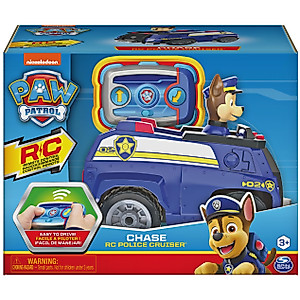 Paw Patrol, Chase Remote Control Police Cruiser with 2-Way Steering, for Kids Aged 3 and Up