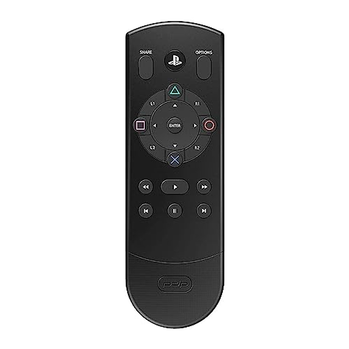 PDP Universal PS5/PS4 Media Remote Control, Playstation Gaming Remote Compatible with Sony Playstation 5 and Playstation 4, Bluetooth Detection for up to 4 Devices, TV Power/Input/Volume Controls