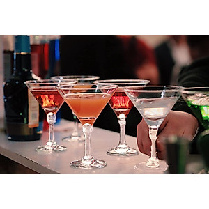 Molycular 60 Pack Plastic Martini Glasses, 5 Oz Plastic Cocktail glasses, Dessert Cup - for Party, Wedding, Birthday