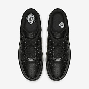 Nike Men's Air Force 1 '07 Black/Black Basketball Shoes 9.5