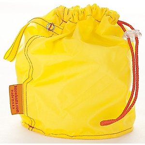 Yellow Small GoKnit Pouch Project Bag w/ Loop & Drawstring