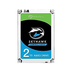 Seagate SkyHawk 2TB Surveillance Hard Drive - SATA 6Gb/s 64MB Cache 3.5-Inch Internal Drive (ST2000VX008)