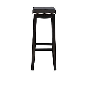 Linon Claridge Bar, Black Stool, 32" X 18.75" X 13"
