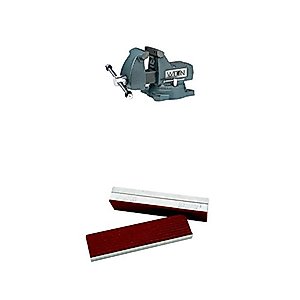 Wilton 21400 #745 Mechanics Vise with F-5, Fiber Face Jaw Cap, 5" Jaw Width