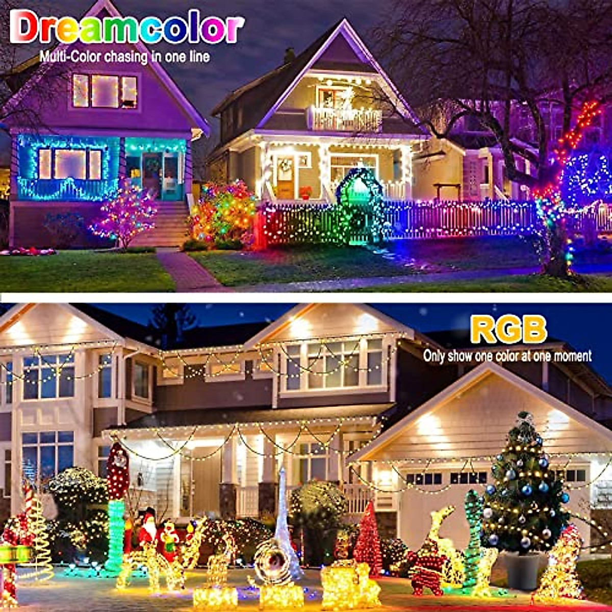 HegangNiu Smart Globe Christmas Lights Outdoor 30FT 26 LED, Smart Voice & WiFi App Controlled,Waterproof Color Changing String Lights for Yard,Garden,Wedding,Holiday Party,Valentine's Day Decorations