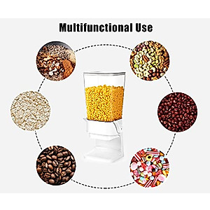 ANRANJU Cereal Dispenser Countertop,Large Cereal Containers Storage Dispenser Dry Food Dispenser Countertop Rice Candy Dispenser Machine Cereal Organizer for Trail Mix, Granola,Nuts,Beans(5500ml)