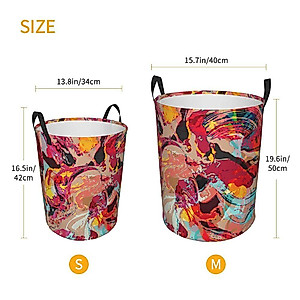 Custom Picture Photo Laundry Hamper Personalized Dirty Clothes Basket with Name/Text, Customized Photo Canvas Collapsible Large Dirty Clothes Storage Basket Organizer Laundry Living Room Bedroom