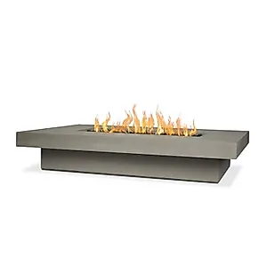 BBQGuys Signature Geneva 72-Inch Rectangle Natural Gas Fire Table - Flint (Ships as Propane w/Conversion Kit)