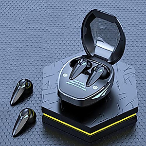2022 New Wireless Earbuds Bluetooth Earbuds Control with Charging Case, Noise Cancelling,HiFi Sound,Digital Led Light Ipx5 Waterproof Earphones in-Ear for Sports and Gym