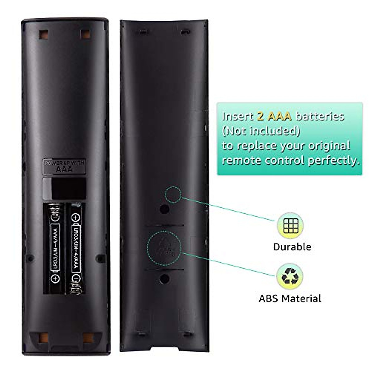 Universal Remote Control, XRT136 for VIZIO All LED LCD HD 4K UHD HDR Smart TVs