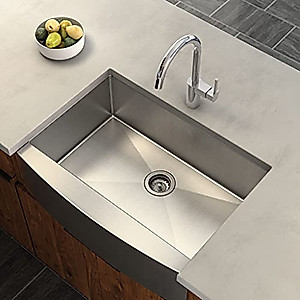 Moen G18121 1800 Series 30-Inch X 21-Inch Stainless Steel 18 Gauge Single Bowl Farmhouse Kitchen Sink
