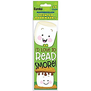 Eureka Marshmallow Scented Bookmarks, Pack of 24