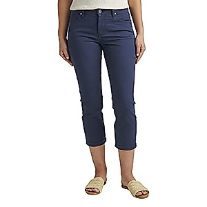 JAG Jeans Women's Cecilia Mid Rise Skinny Jeans, Navy, 10