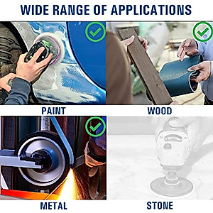 8 Inch Heavy Duty Adhesive Sticky Back Tabbed Sanding Discs (25 Pack, 80 Grit)