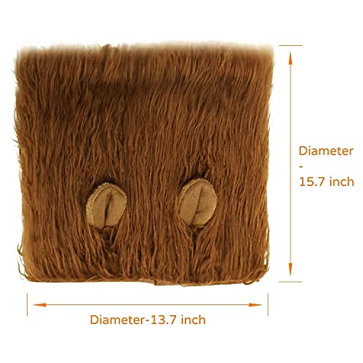 Dog Halloween Costumes Lion Mane for Dog Halloween Party Realistic and Funny Lion Wig Clothes for Large Medium Sized Dogs for Cosplay