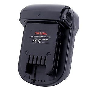 Biswaye Adapter Compatible with Milwaukee M18 Tools, Compatible with DeWalt 20V Max Battery to Replacement for Milwaukee M18 18-Volt Battery, DW18ML 18V to 20V Battery Adapter Converter