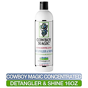 Cowboy Magic Concentrated Detangler and Shine Great for Pets and Human Hair! (16 fl oz (473 mL)),White