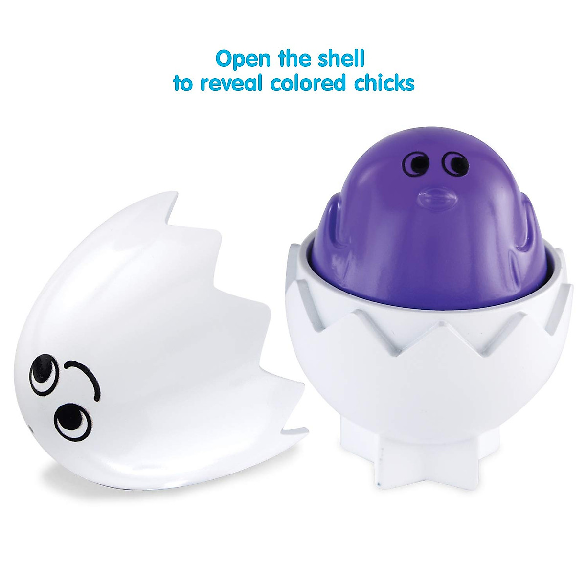 Kidoozie Peek N Peep Eggs - Mentally Stimulating Sorting & Stacking Toy for Ages 1 and Up - A Fun Way to Build Hand-Eye Coordinaton!