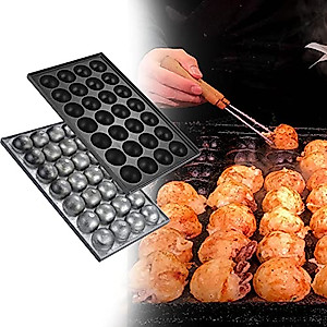 SiaBiced Meatball Grill Pan Cooking Baking Tools Gadgets Takoyaki Ball Maker for