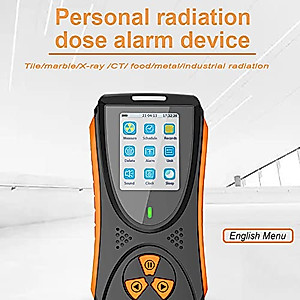 Geiger Counter, Portable Nuclear Radiation Detector High Accuracy X β γ Rays Tester Radiation Dose Alarm for laboratory, Hazardous Material Handling