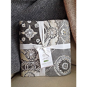 Pottery Barn Jacquelyn Duvet Cover King/California King & Two Euro Shams ~*Gray*~
