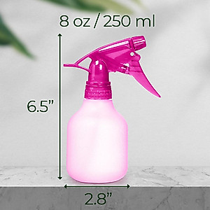 Rayson Empty Spray Bottle Refillable Container, Fine Mist Sprayer Trigger Squirt Bottle for Taming Hair, Hair styling, Watering Plants, Showering Pets (1 Pack, Pink)