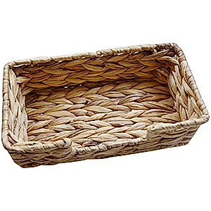 Cabilock Desktop Napkin Holders Sorage Cupboards Cube Water Tea Storage No Woven - Style Rustic Kitchen Willow Toys Cosmetic Clothes Baskets Nursery Organizing Rattan Lid Tray Wicker