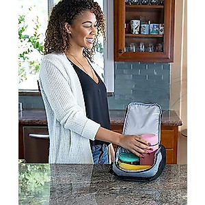 MIRA 2 Pack Insulated Food Jar Thermos for Hot Food & Soup, Compact Stainless Steel Vacuum Lunch Container, 13.5 oz, Sky, Denim