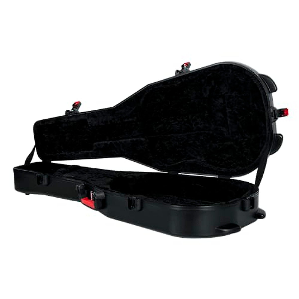 Gator Cases Molded Flight Case For Acoustic Dreadnought Guitars With TSA Approved Locking Latch; (GTSA-GTRDREAD)
