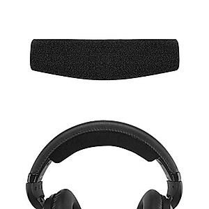 Geekria Velour Headband Pad Compatible with Sennheiser HD598 HD598SE HD598CS HD595 HD569 HD559 HD558 HD555 HD518 HD515 Game ONE PC360 PC373D Headphone Replacement Headband/Headband Cushion (Black)