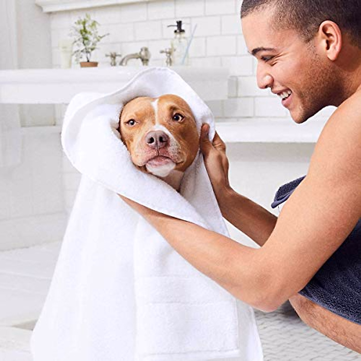 Brooklinen Towel, Luxury Cotton Super Plush Spa Washcloths in White - Set of 2