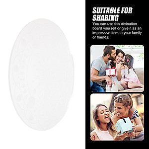 OSALADI 2pcs Pendulum Dashboard Metaphysical Message Board Dowsing Divination Board Portable Divination Board Divination Accessory Crystals for Crafts Pendulum Board Acrylic Skeleton Tool