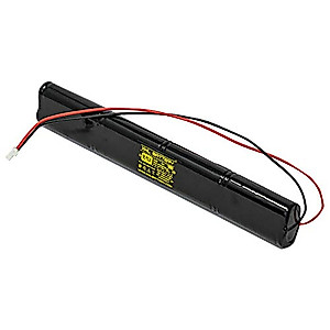 XML Battery BBAT0044A BBAT0043A Unitech AA900MAH 9.6V 900mAh BAT9.6V700 Ni-CD Rechargeable Battery Pack Replacement for Exit Sign Emergency Light