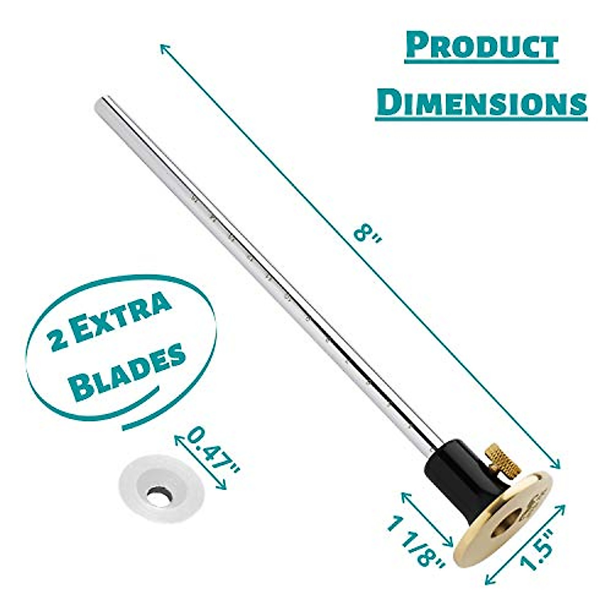 Mr. Pen- Wheel Marking Gauge, 2 Extra Blades, Marking Gauge, Marking Gauge Woodworking, Wood Scribe Tool, Marking Tool, Woodworking Gauges, Marking Guide, Marking Gauges for Woodworking, Wood Marking