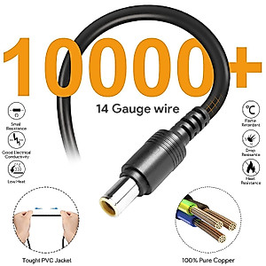 MJPOWER 30Ft Jackery Extension Cable 14AWG 8mm Solar Panel Extension Cable 8mm DC Power Plug fit Jackery SolarSaga 60W/100W Solar Panel to Jackery Portable Power Station Explorer 1000/500/300/240/160