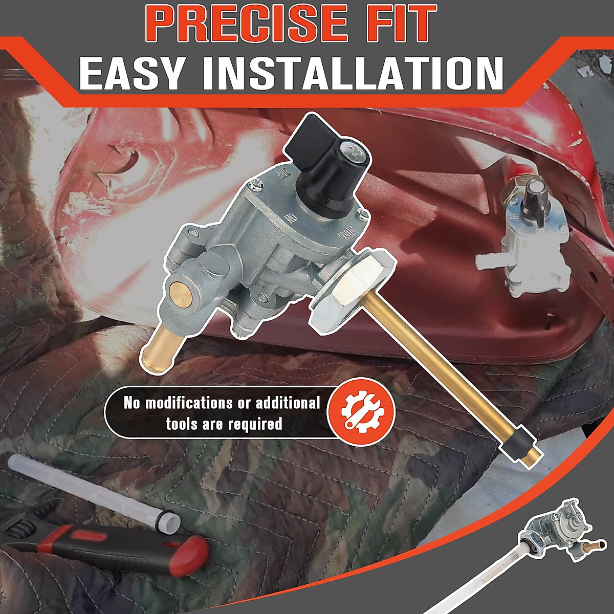 VT750C Fuel Petcock Valve Gas Tank Switch for Honda Shadow Aero VT750CA VT750C2 VT750C2F 2007-2009 replace 16950-MEG-023 by TOPEMAI