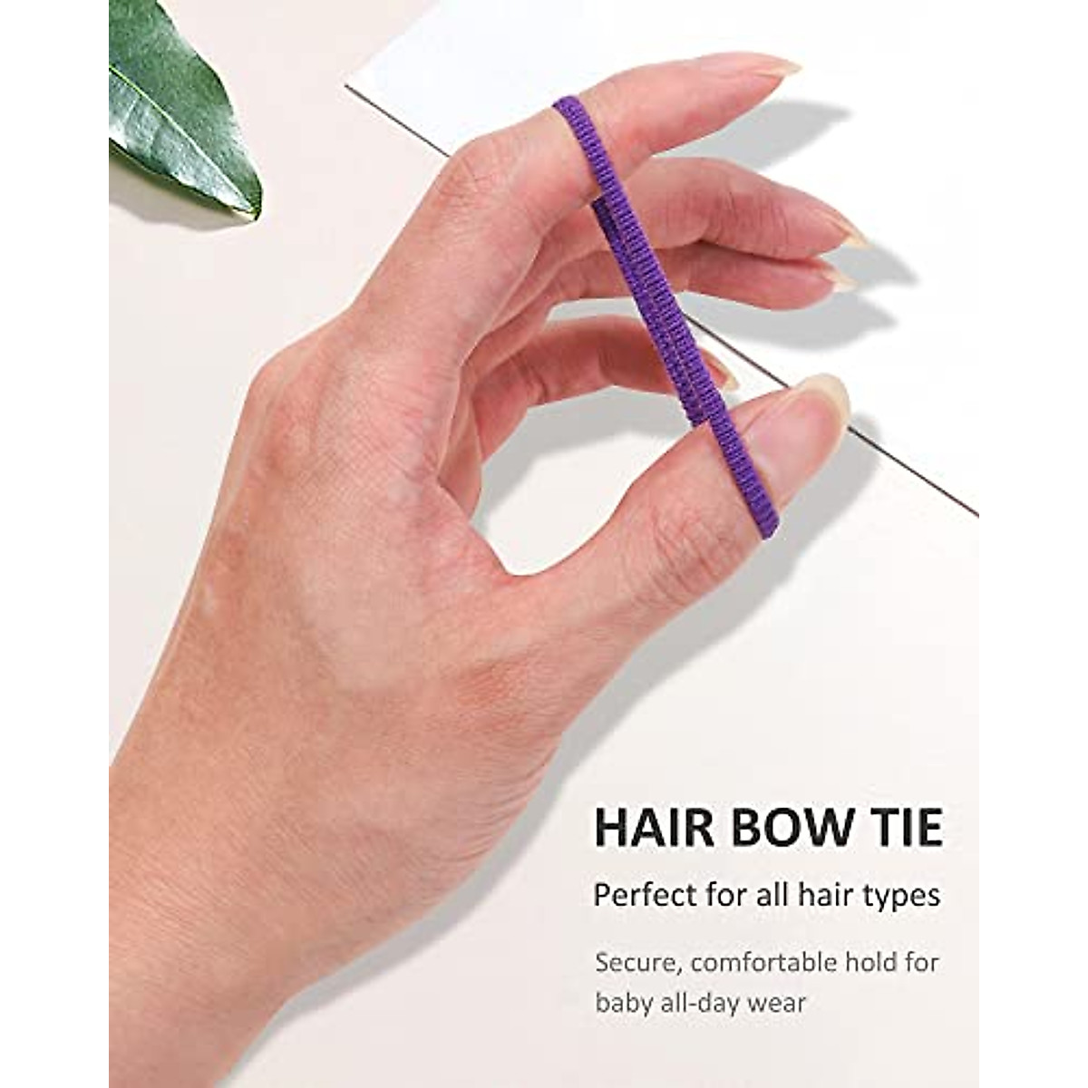 Jollybows 300pcs Baby Hair Ties Girls Elastic Hair Accessories Small Nylon Hair Bands for Toddler Infant Ponytail Holders 1" 30 Colors Mini Kids Hairband