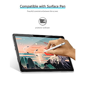 OMOTON 2 Pack Screen Protector for Microsoft Surface Go 4 / Surface Go 3/ Surface Go 2 / Surface Go(10.5 inch, 2023/2021/2020/2018), Tempered Glass/Case Friendly/Surface Pen Compatible