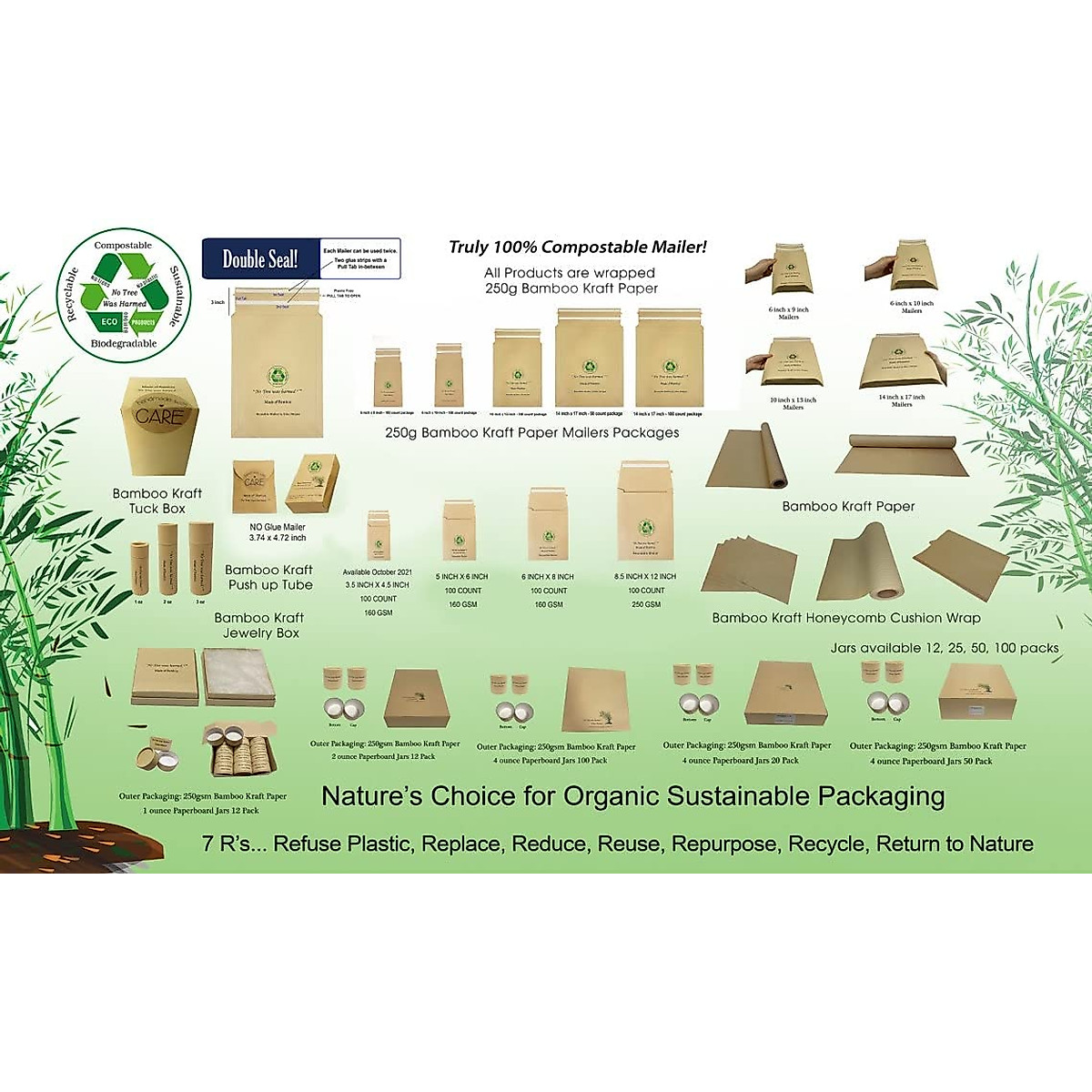 No Tree Was Harmed Set of 4, Bamboo Toothbrushes 2-18cm, 2-16 cm, 4 Bamboo Toothbrush Rectangular Covers and an Olive Cotton Travel Bag and Wrapped in Bamboo Kraft Paper – (4-18cm 4 - Covers 1 Pouch)