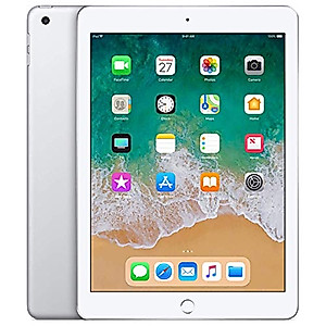 2018 Apple iPad (9.7-inch, Wi-Fi, 128GB) - Silver (Renewed)