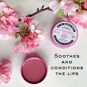 C.O. Bigelow All Purpose Salve Lip Balm Tins, Sakura Rose Salve Pack of 3 for Chapped Lips & Dry Skin - Moisturizing Lip, Cuticle and Skin Salves, 0.8 oz each