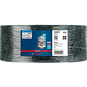 Bosch Professional 1x Expert N880 Fleece Roll (for Steel Sheets, Width 115 mm, Length 10 m, Accessories Hand Sanding)